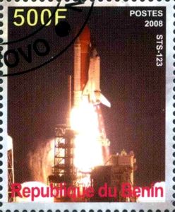 Stamp: Sts-123 (Benin: Illegal Stamps(50th Anniversary NASA) Col:BJ ...