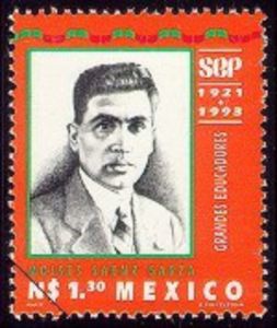 Stamp: Moises Sáenz Garza (Mexico(75th Anniversary Of The SEP. Great ...