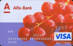 Bank Card: Alfa-Bank Redcurrents (Alfa-bank, RussiaCol:RU-VE-0276.04