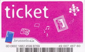 Transport Ticket: Return Ticket (STIB - MIVB, Belgium(Combined) Col:BE ...