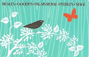 Gift Card: Bird and Butterfly (Bealls.Goodys.PalaisRoyal.Peebles.Stage ...