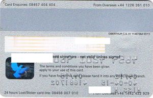 Bank Card: HSBC - DEBIT (HSBC, United Kingdom of Great Britain ...