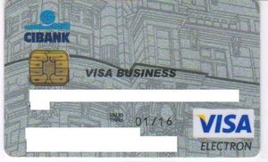 Cartões de bancos: CiBank Visa Electron Business - 06.09 (Cibank ...