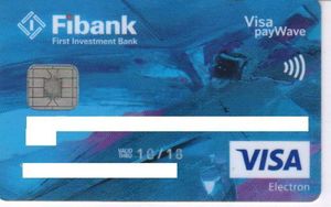 Bank Card: FiBank Visa Electron PayWave Blue - 04/15/005 (First Investment Bank, BulgariaCol:BG ...