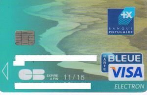Bank Card: Carte Bleue Visa Electron (Banque Populaire, FranceCol:FR-VE ...