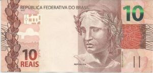 Banknote: 10 Reais (Brazil(2003-2020 Issue) Wor:P-254b,Ww :C347