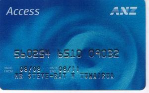 Bank Card: ANZ - Access (Australia and New Zealand Banking Group ...