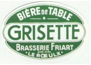 Drink Label: Grisette (Brasserie St-Feuillien / Friart, BelgiumCol:BE ...