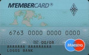 Tarjeta de Banco: Member Card (Logos Bank, RusiaCol:RU-MS-0155