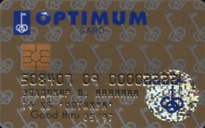 Bank Card: Optimum Card (Bank Optimum, RussiaCol:RU-GM-0103