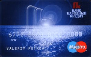 Bank Card: Bank Narodniy Credit. Sea (Narodniy Credit, RussiaCol:RU-MS-0168
