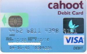 Bank Card: cahoot (Abbey National, United Kingdom of Great Britain ...