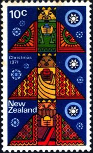 Stamp: Three Kings (New Zealand(Christmas 1971) Mi:NZ 567,Sn:NZ 483,Yt ...
