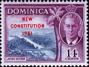 Stamp: Layou river (Dominica(New constitution) Mi:DM 136,Sn:DM 140,Yt ...