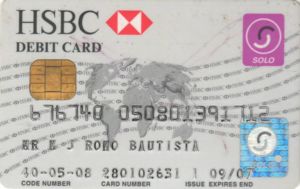 Bank Card: HSBC - DEBIT CARD (HSBC, United Kingdom of Great Britain ...