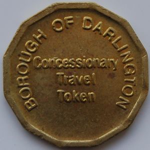 Token: Darlington Travel Token (United Kingdom of Great Britain ...