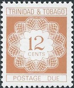 Stamp: Numeral in Rosette Inscribed 'POSTAGE DUE' (Trinidad and Tobago ...
