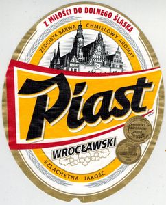 Flaschenetikett: Piast Wrocławski (Browar Okocim, PolenCol:PL-BEER-000346