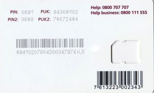 Phonecard: SIM card - Sunrise prepaid (Mobile Switzerland, Switzerland ...