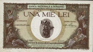 Banknote: 1,000 Lei (Romania(1936-1940 Issue) Wor:P-45