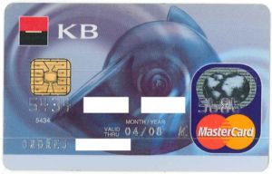 Bank Card: KB (Komerční Banka (KB), Czech RepublicCol:CZ-MC-0030.02