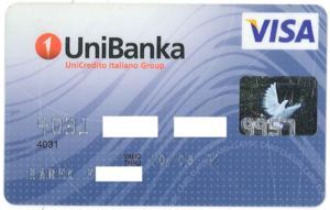 Bank Card: UniBanka (Unibanka, SlovakiaCol:SK-VI-0011