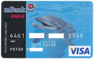 Bank Card: mBank - emax (BRE Bank SA (mBank), Slovakia) Col:SK-VI-0009.01