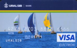 Bank Card: Sailing vessels (Uralsib bank, RussiaCol:RU-VE-0448