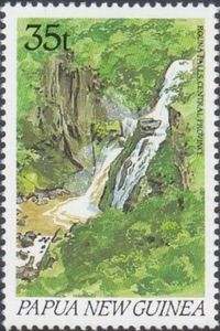 Stamp: Rouna Falls (Papua New Guinea(Waterfalls) Mi:PG 611,Sn:PG 730,Yt ...
