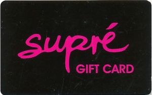 Geschenkkarte: Logo on black card (Supré, Australien(Logo) Col:AU-SUP-001