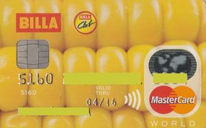 Tarjeta de Banco: BILLA - BILLA Club (Citibank, República ChecaCol:CZ ...