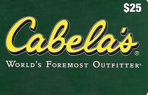 Gift Card: Logo Green $25 (Cabela's, United States of America(Cabela's ...