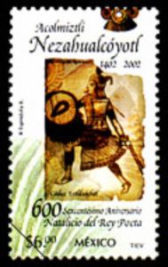 Stamp: Birthday of King Nezahualcoyotl, 6th Cent. (MexicoMi:MX 3013,Sn ...