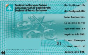 Bankkarte: SBC Account (Swiss Bank Corporation, SchweizCol:CH-GM-0021.01