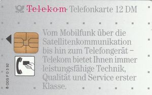 Phonecard: Mobilfunk - High Tech von Mensch zu Mensch (Deutsche Telekom ...