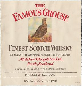 Drink Label: The Famous Grouse (Matthew Gloag & Son Ltd., ScotlandCol ...