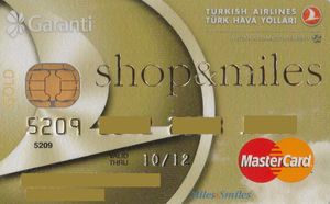 Bank Card: Turkish Airlines MC Gold (Garanti Bankası, Türkiye (Turkey ...