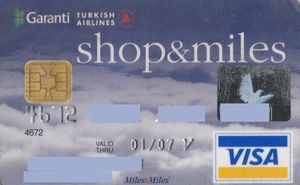Bank Card: Turkish Airlines VISA Blue (Garanti Bankası, Türkiye (Turkey ...