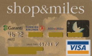 Bank Card: Turkish Airlines VISA Gold (Garanti Bankası, Türkiye (Turkey ...