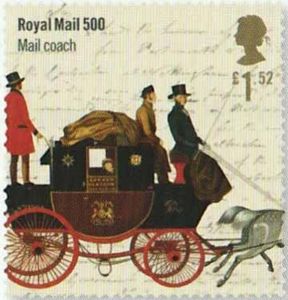 Stamp: Mail Coach (United Kingdom of Great Britain & Northern Ireland ...