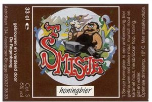 Drink Label: Smisje Honingbier (Brouwerij De Regenboog, BelgiumCol:BE ...