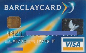 Bank Card: BARCLAYCARD (Barclays Bank, United Kingdom of Great Britain ...
