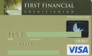 Cartões de bancos: First Financial VISA (First Financial Credit Union ...