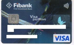 Bank Card: FiBank Visa PayWave Dark Blue - 01/14/002 (First Investment ...