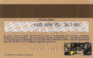 Bank Card: Halkbank (Halkbank, Türkiye (Turkey)Col:TR-VI-0151