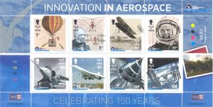 Stamp: Innovation in Aerospace (Isle of Man(Royal Aeronautical Society ...