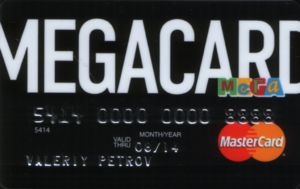 Bank Card: Megacard (Credit Europe Bank, RussiaCol:RU-MC-0233.02