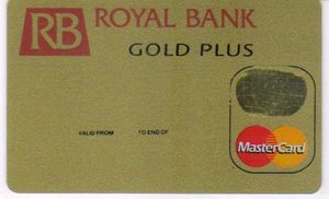 Bank Card: Royal Bank Gold Plus (Royal Bank of Canada, Canada) Col:CA ...