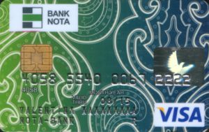 Bank Card: Blue-green ornament (Nota Bank, RussiaCol:RU-VI-0647.02