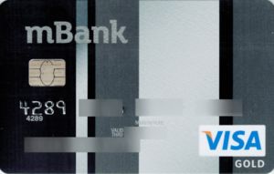 Bank Card: Visa Gold (BRE Bank SA/MultiBank/mBank, PolandCol:PL-VI-0157.01
